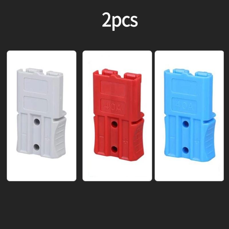 2Pcs For Anderson 40A Connector Amp Plug Terminal Forklift Battery ...